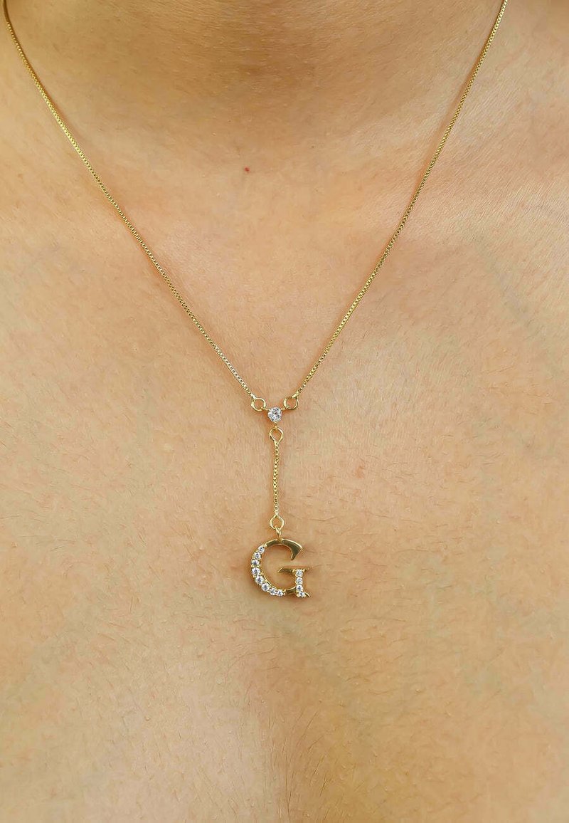 Bombay Sunset INITIAL ALPHABET LETTER G - Collar - gold/dorado - Zalando.es