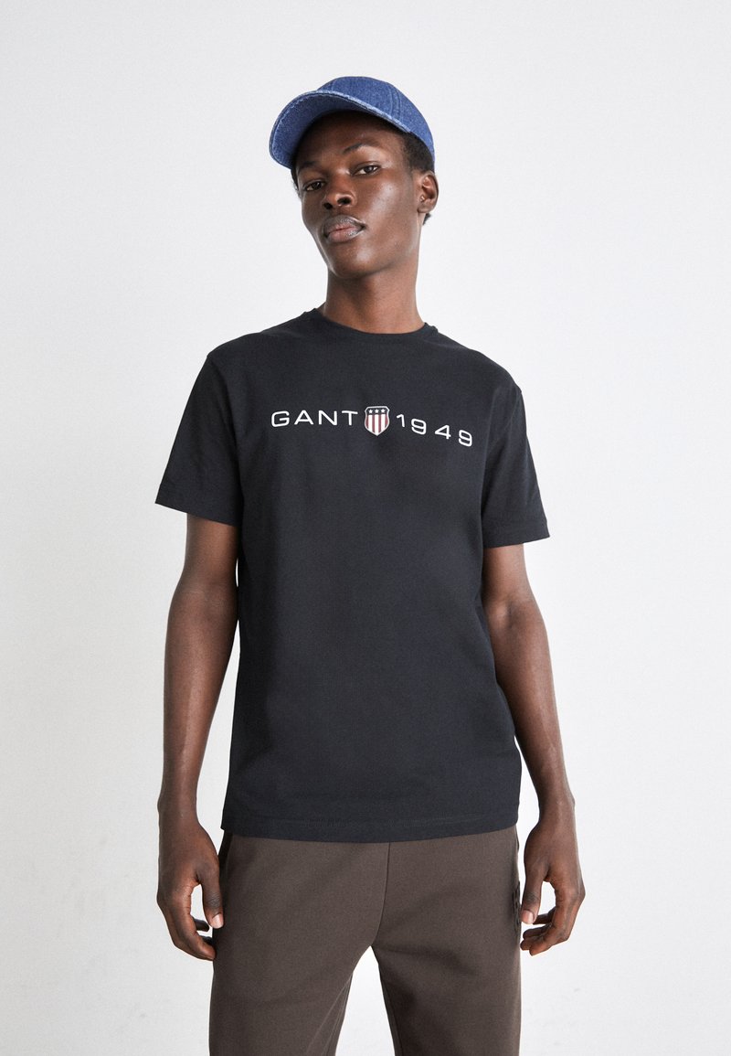 GANT GRAPHIC - T-Shirt print - black/schwarz - Zalando.de