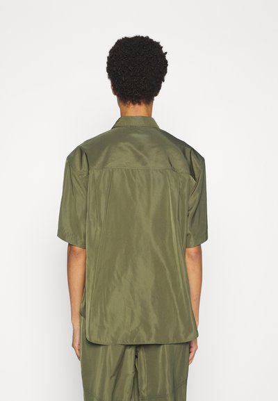 Wood Wood YUKO TECH - Hemdbluse - pitch dark/khaki - Zalando.de