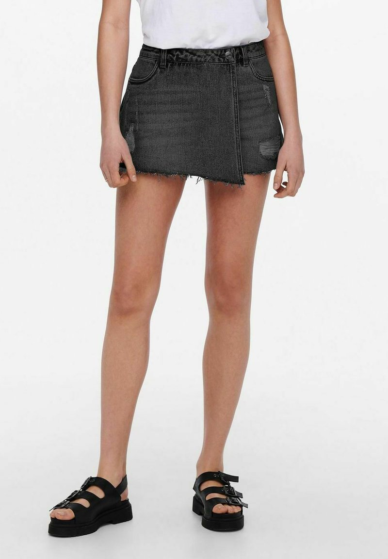 ONLY Denim shorts - black - Zalando