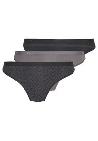 DIM POCKET THONG 3 PACK - Tanga - black/negro - Zalando.es