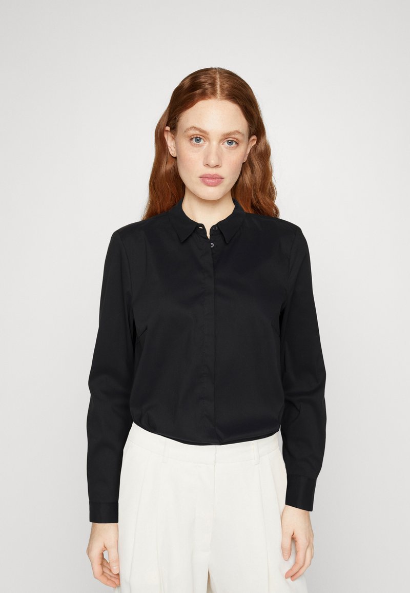 Esprit Collection CORE MIRACLE STRETCH - Hemdbluse - black/schwarz - Zalando.ch