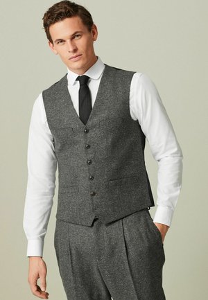 Next NOVA FIDES ITALIAN FABRIC TEXTURED - Weste - black/schwarz - Zalando.de