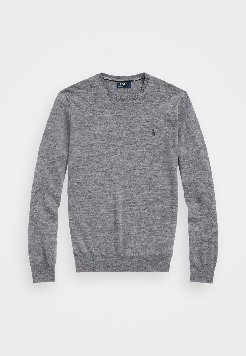 Polo Ralph Lauren LONG SLEEVE - Jumper - fawn grey heather/grey ...