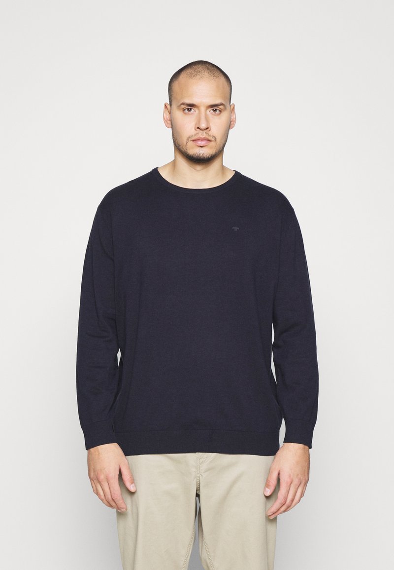 TOM TAILOR MEN PLUS Trui - navy melange/donkerblauw - Zalando.nl
