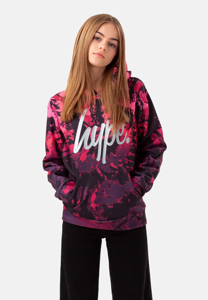Hype SCRIPT - Mikina s kapucí - pink/růžová - Zalando.cz
