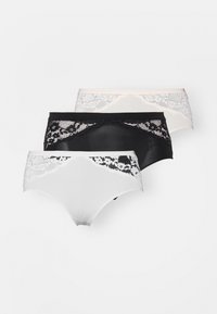 Lindex BRIEF 3 PACK - Briefs - white/light pink - Zalando
