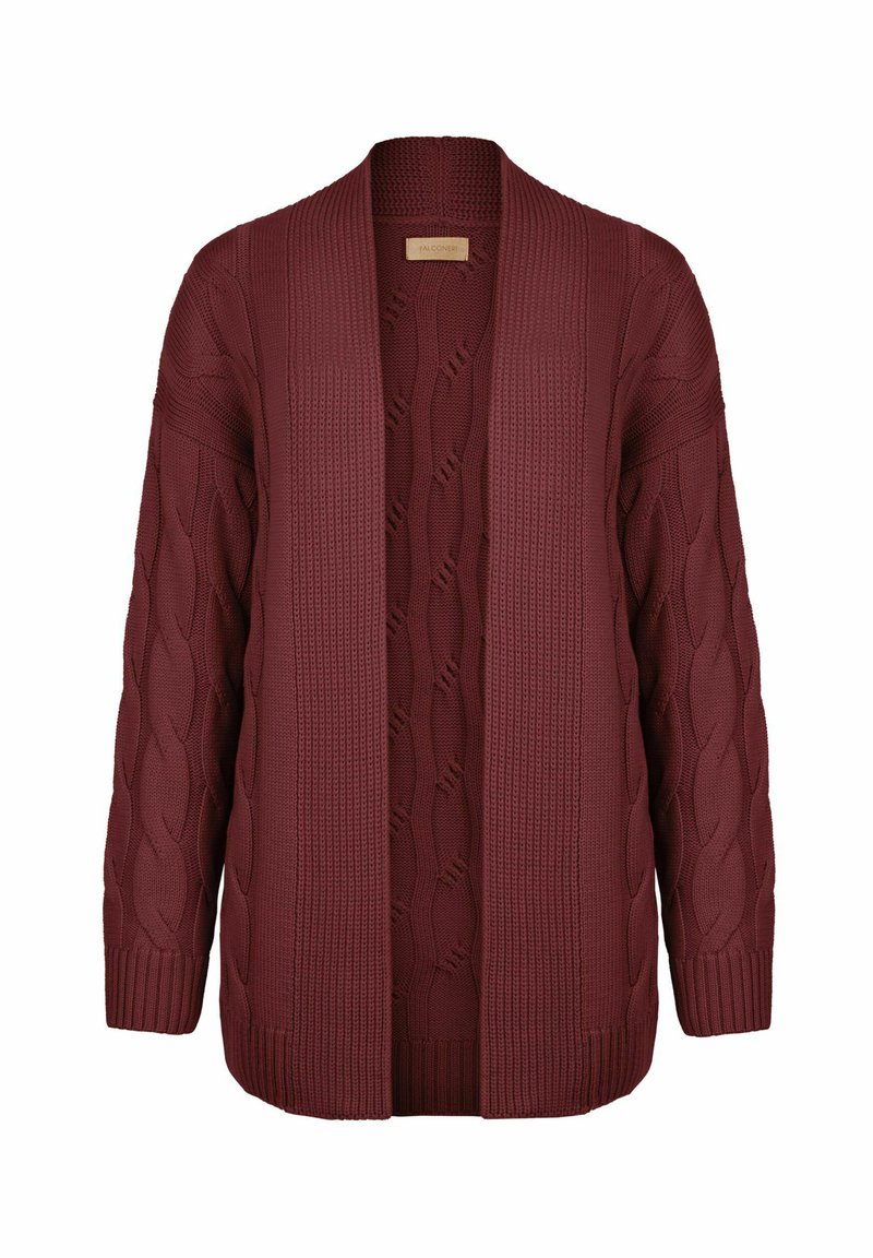Falconeri RELAXED FIT - Strickjacke - burgundy/bordeaux - Zalando