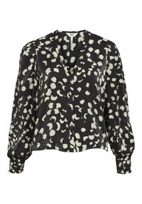 Object V-AUSSCHNITT - Blouse - black/zwart - Zalando.nl