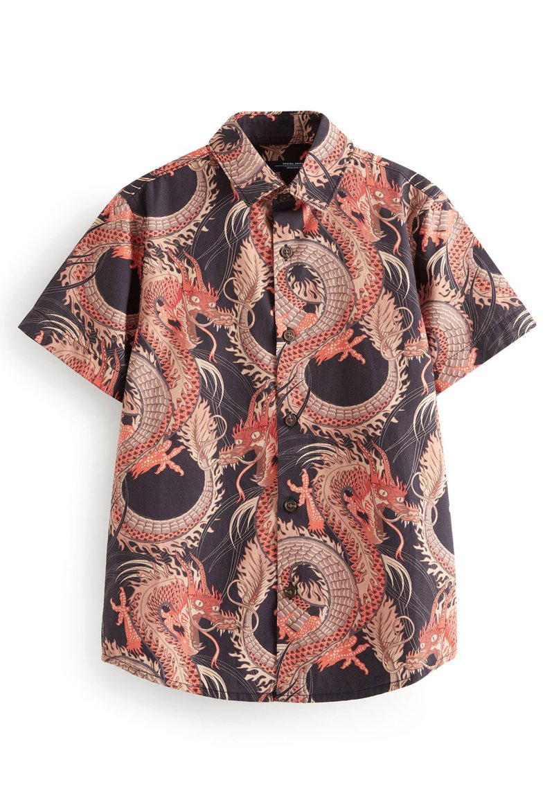 Next Short Sleeve Shirt Overhemd Black Zwart Zalando Be