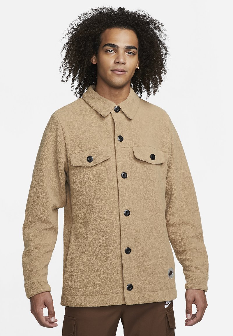 Nike Sportswear JACKET - Fleece jacket - dk driftwood/brown - Zalando.ie