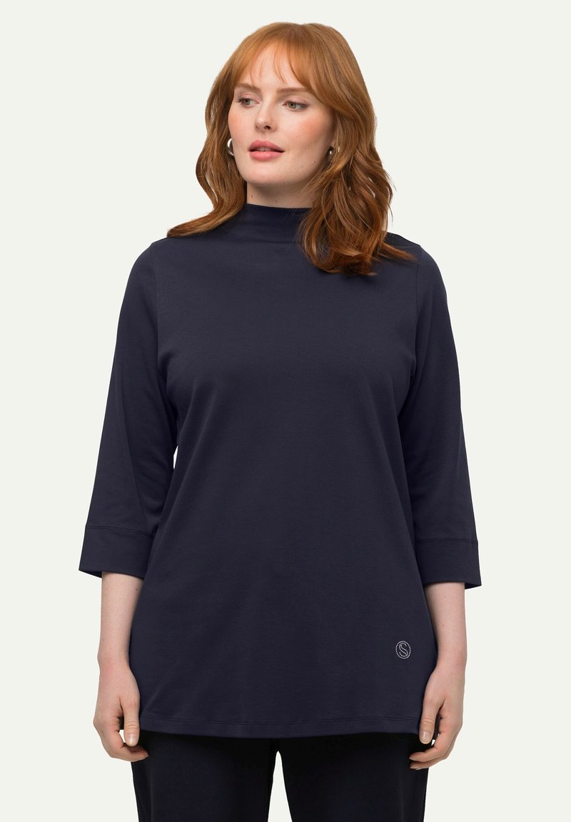 Ulla Popken Longsleeve - dark blue/donkerblauw - Zalando.nl