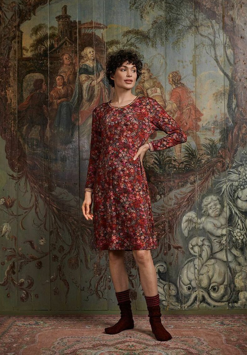 Pip Studio DESTINY LONG SLEEVE TUTTI I FIORI - Nachthemd - red/rot ...