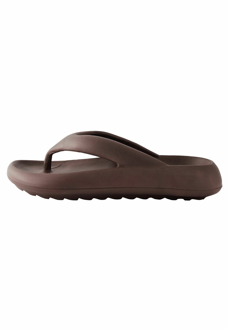 Next SELF. CHUNKY - REGULAR FIT - Pool slides - chocolate brown/brown ...