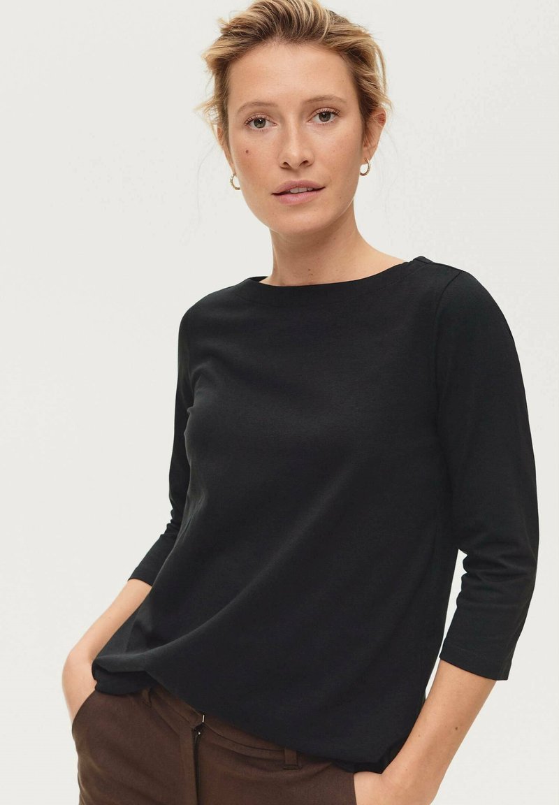 Ellos Collection ANNA - Longsleeve - schwarz/zwart - Zalando.be