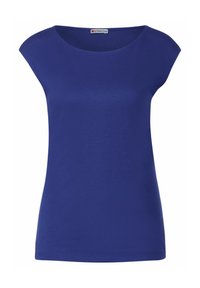 Street One MIT U-BOOT KRAGEN - T-shirt basique - blau/bleu roi chiné ...