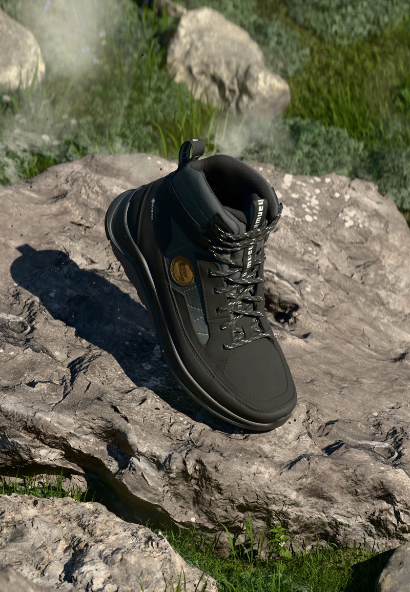 Hanwag ROTPUNKT LIGHT MID LADY GTX - Fjellsko - black/anthracite/svart ...