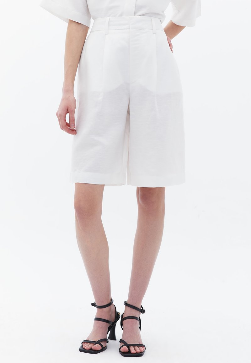 OXXO BLENDED HIGH RISE - Shorts - ice milk/crème - Zalando.nl