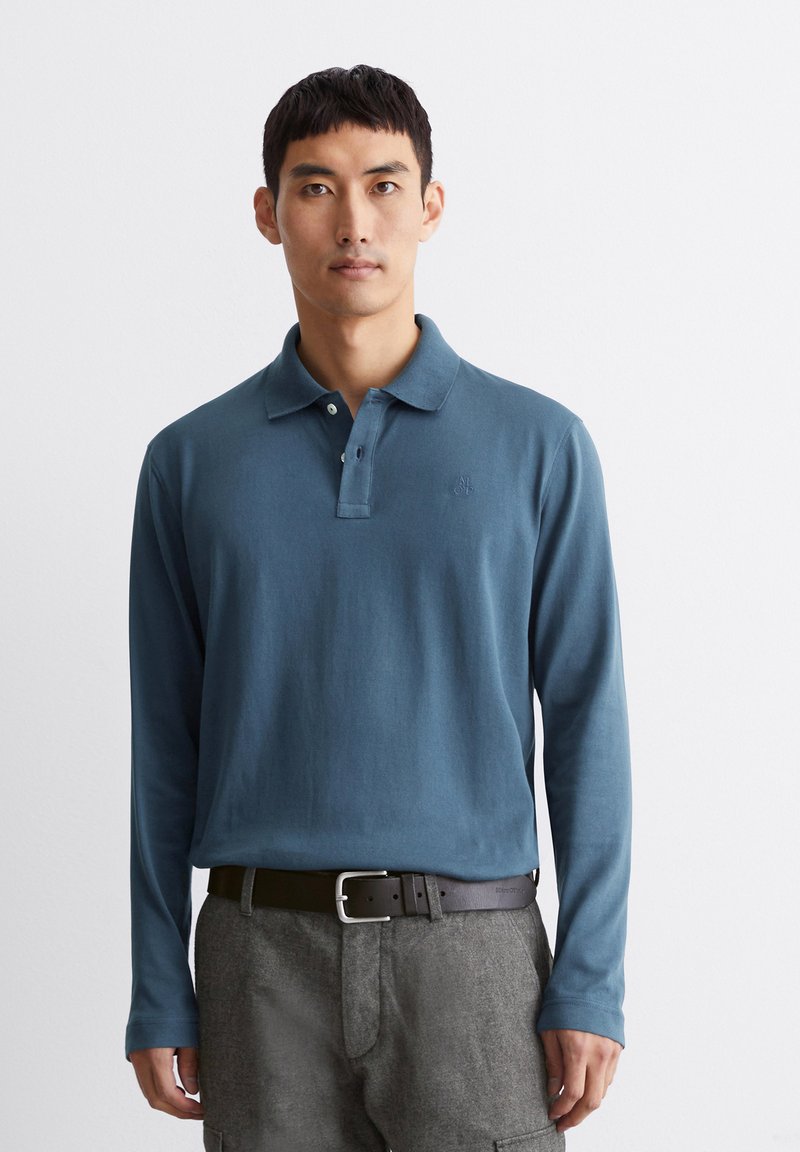 Marc O'Polo SET IN SLEEVE - Long sleeved top - moon stone/blue - Zalando