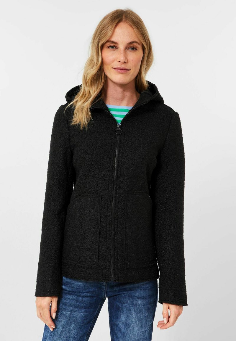 Cecil CURLY - Fleece jacket - schwarz/black - Zalando.de