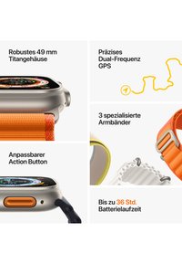 Apple APPLE WATCH ULTRA GPS CELLULAR SMALL - Smartwatch - titanium case ...