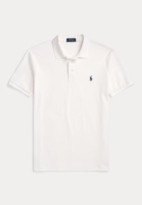 Polo Ralph Lauren CUSTOM SLIM FIT STRETCH MESH SHIRT - Poloshirt - white/wit - Zalando.nl