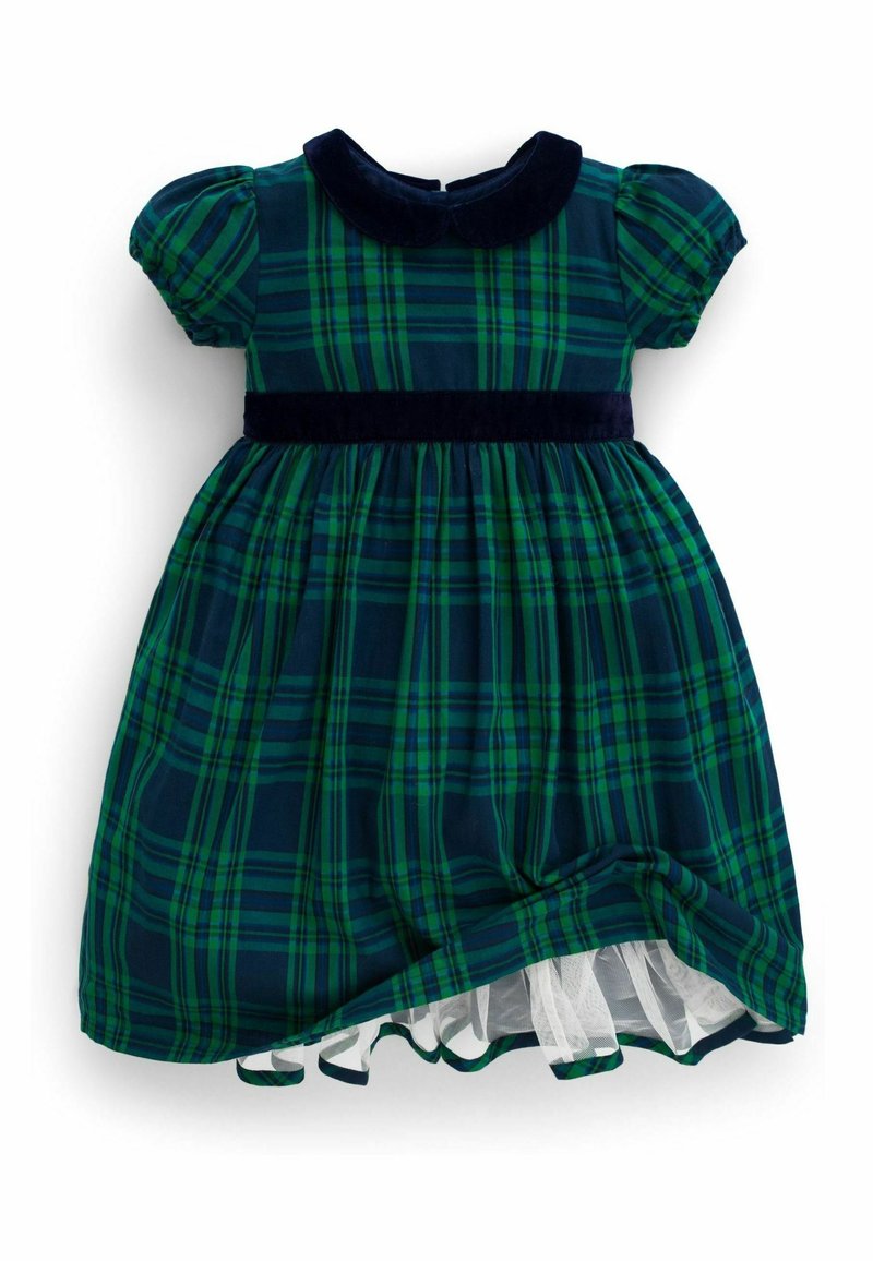 JoJo Maman Bébé CHECK - Robe de jour - navy/bleu - ZALANDO.FR