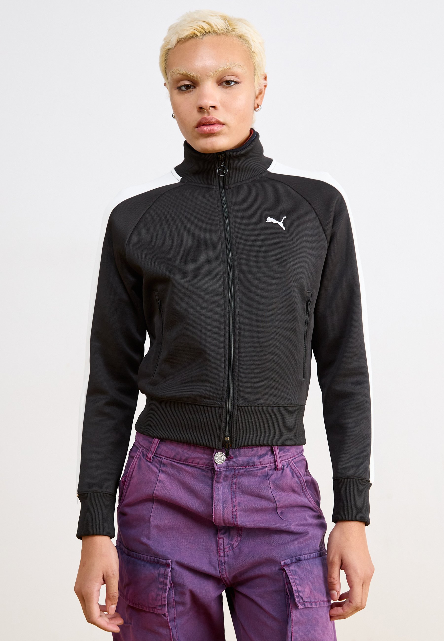 Puma fleece track jacket store