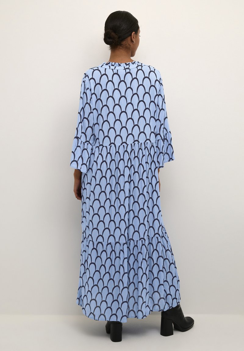 Kaffe KAKARINA AMBER LONG - Robe de jour - blue black graphic print ...