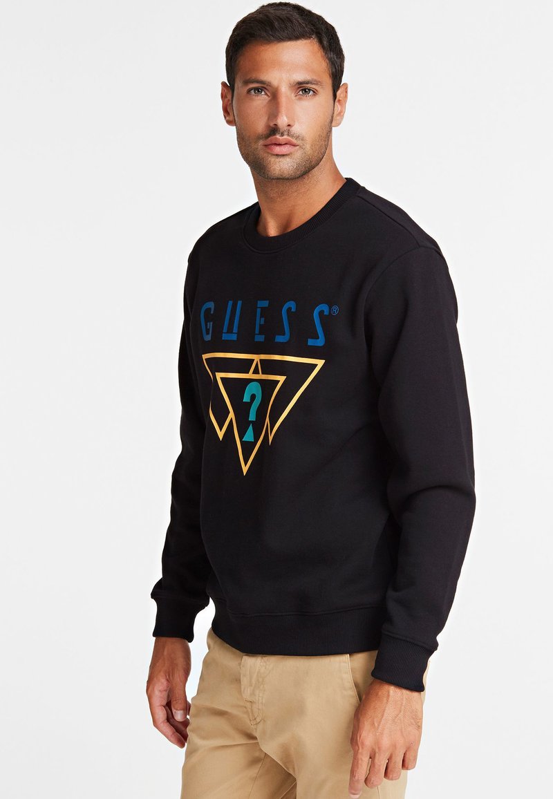 Guess FRONTAL - Sweater - black/zwart - Zalando.nl