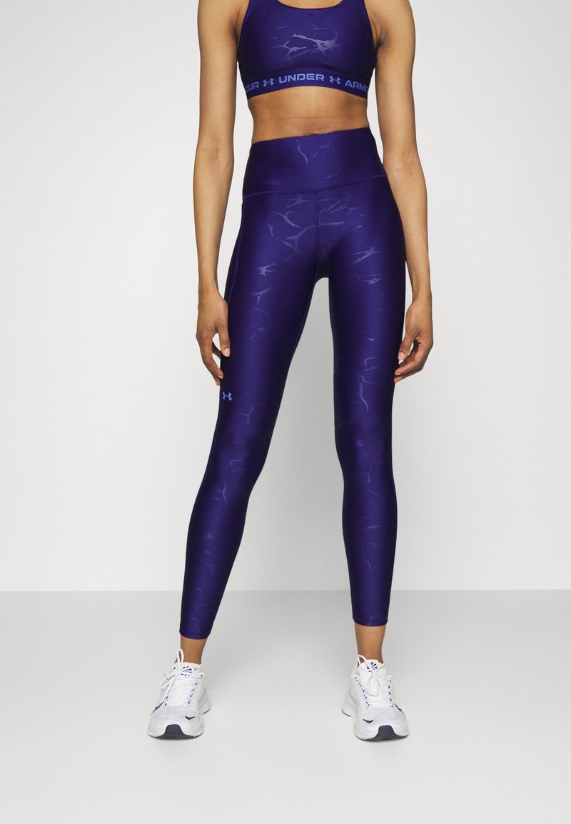 Under Armour Emboss Leggings Sonar Bluebaja Blueblue Zalandoie