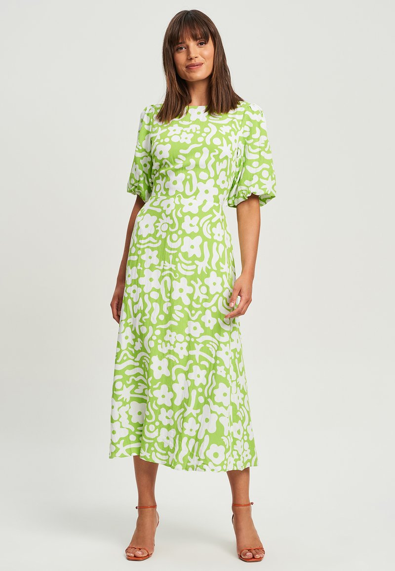 SÁVEL BRODIE - Robe de jour - margarita floral/vert - ZALANDO.FR