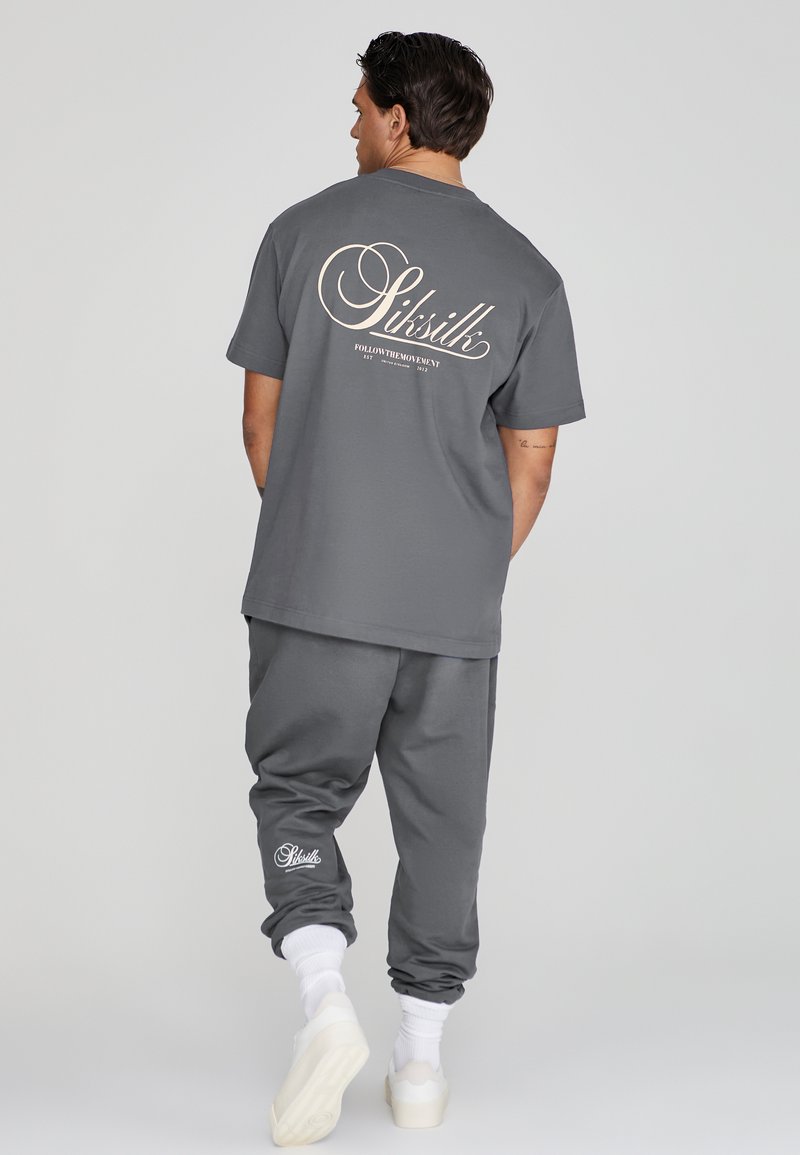 SIKSILK GRAPHIC - Print T-shirt - grey - Zalando