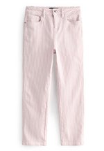 Next CROPPED - Jeans Straight Leg - pink stripe/pink - Zalando.ch