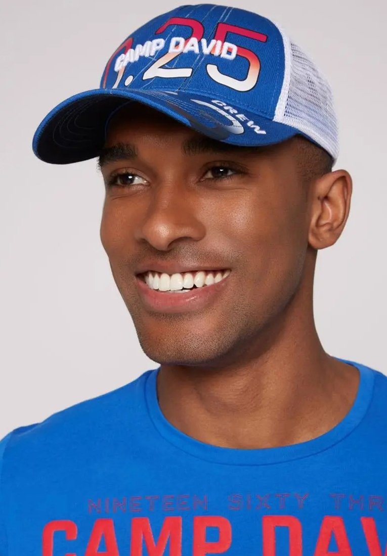 Camp David MIT 3D-LOGO - Cap - blu coastal blue/royal - Zalando.de