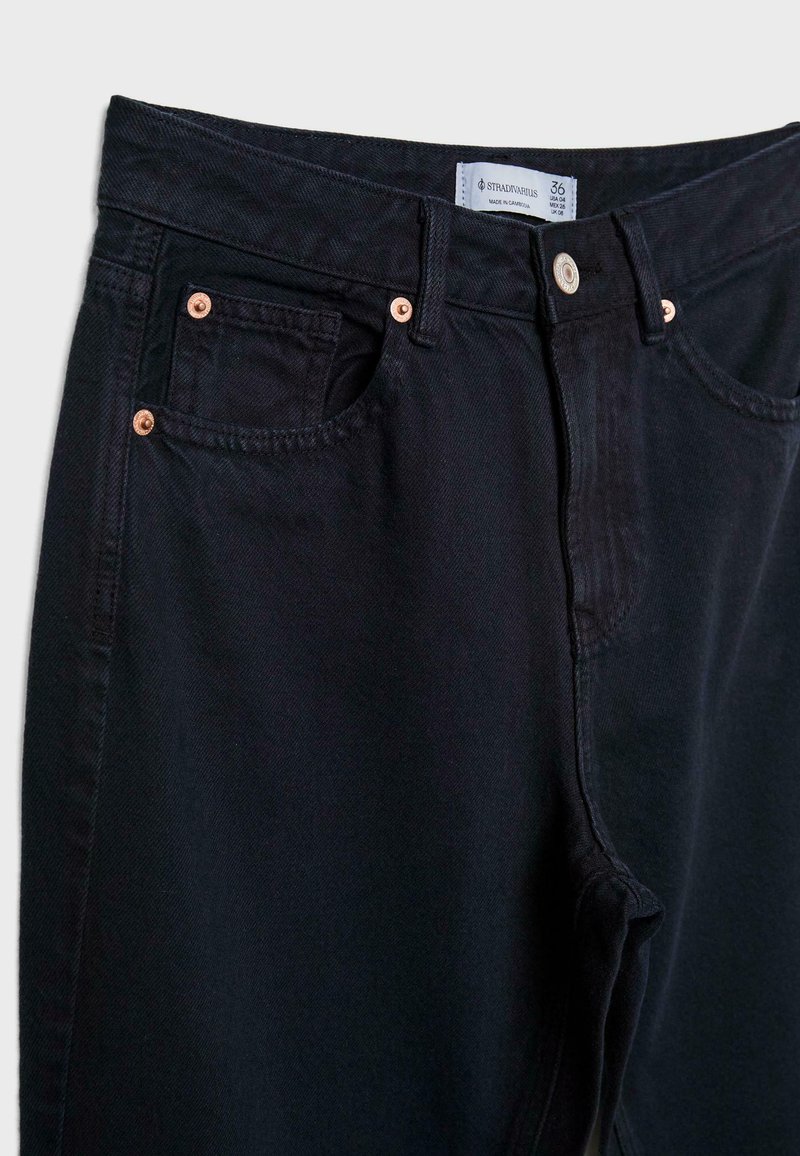 Stradivarius D92 STRAIGHT WIDE-LEG JEANS - Wide Leg - dark blue - Zalando