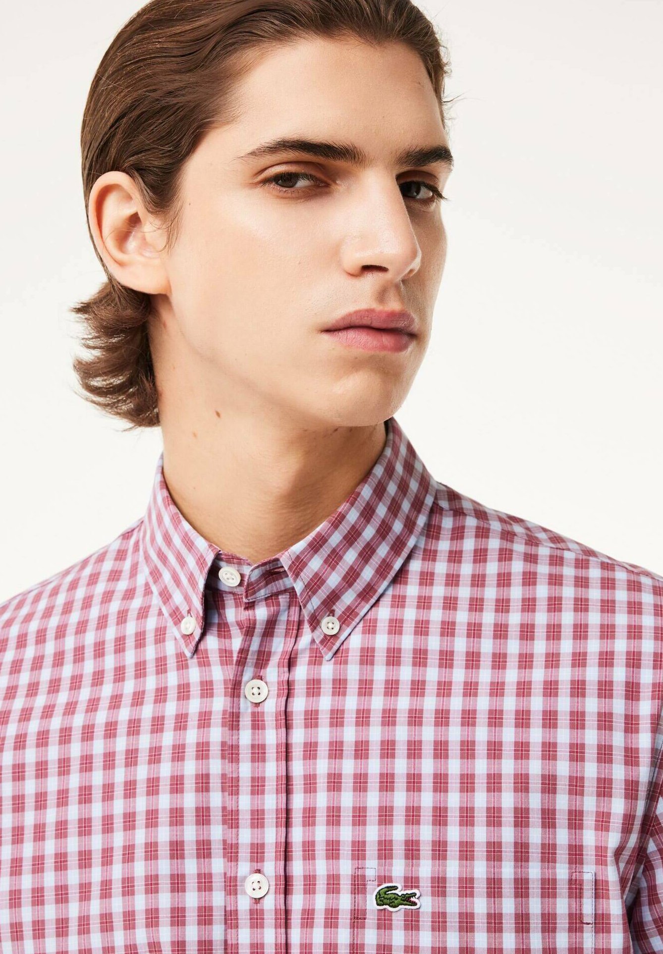 Lacoste gingham shirt store
