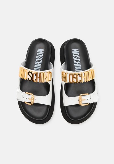 MOSCHINO MAXI LETTERING - Mules - bianco/blanc - ZALANDO.FR