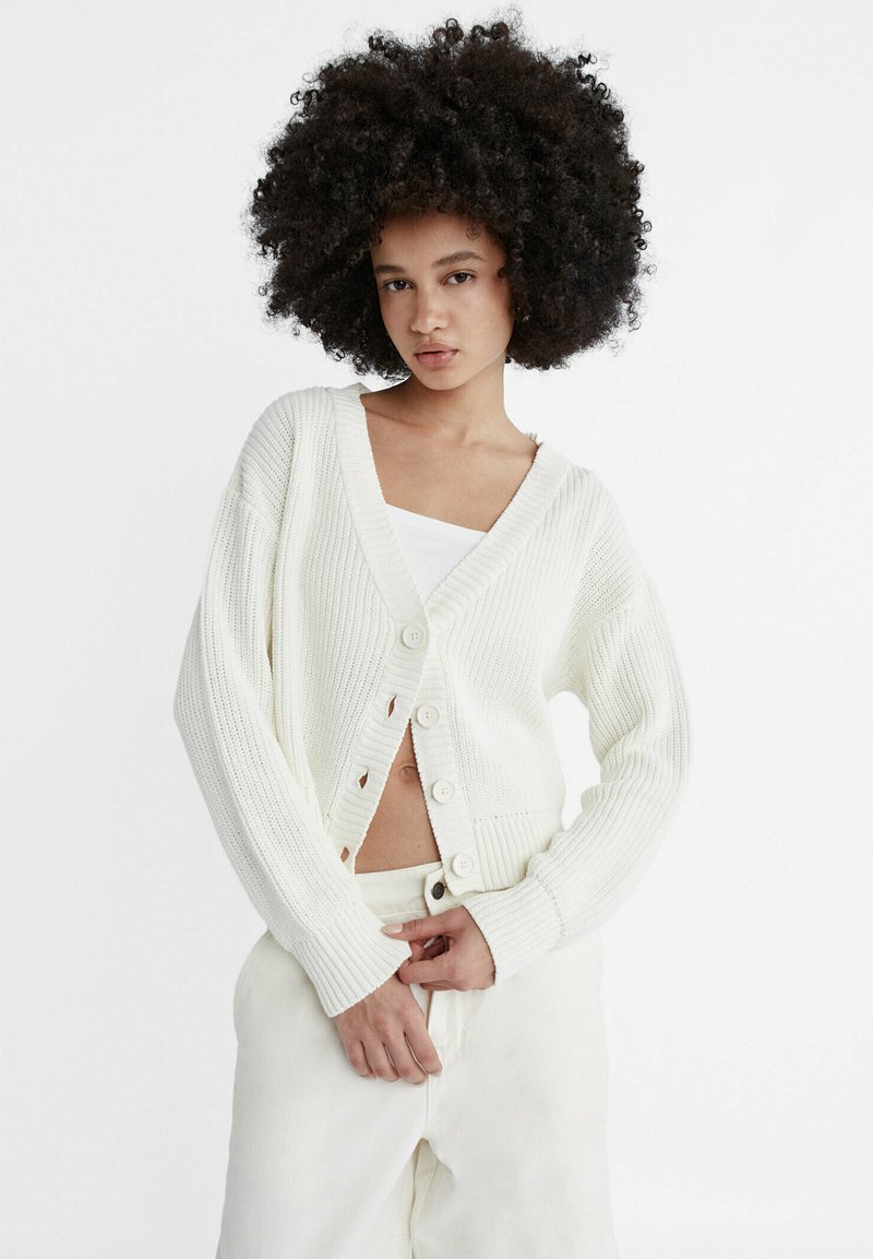 Stradivarius Cardigan - white/bianco - Zalando.it