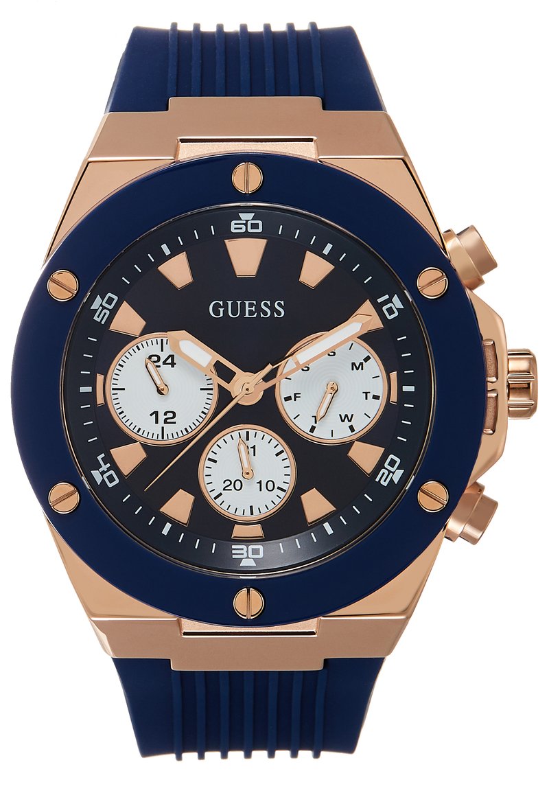 Guess MENS SPORT MULTIFUNCTION - Ceas - blue/rose gold-coloured ...