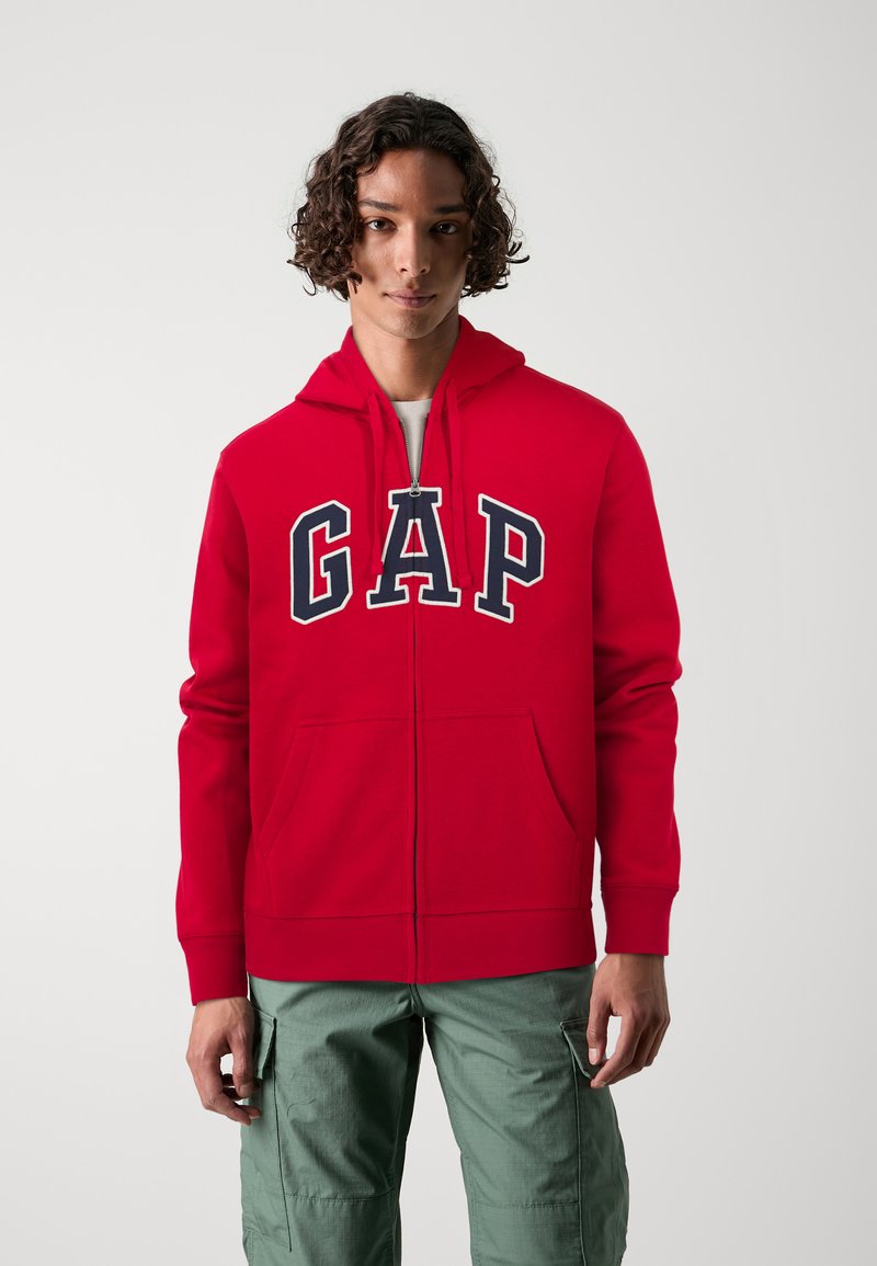 GAP HERITAGE LOGO - Zip-up sweatshirt - red apple/blue - Zalando.co.uk