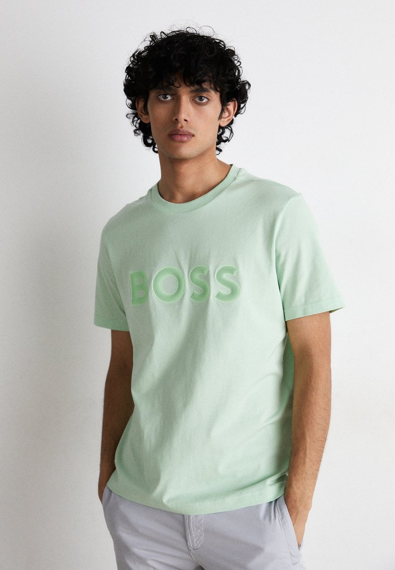 BOSS T-shirts print - open green/grøn - Zalando.dk
