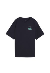 Puma RELAXED - T-shirt print - new navy/blauw - Zalando.nl