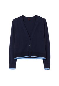Stefanel WITH EDGING - Cardigan - navy blue/blue - Zalando