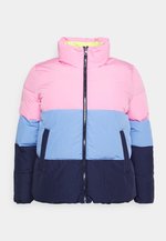 ONLY Carmakoma CARDOLLY BLOCK PUFFER JACKET - Winterjacke - sachet pink ...