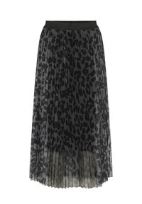 Culture CUCHANCY - A-line skirt - grey leopard/grey - Zalando