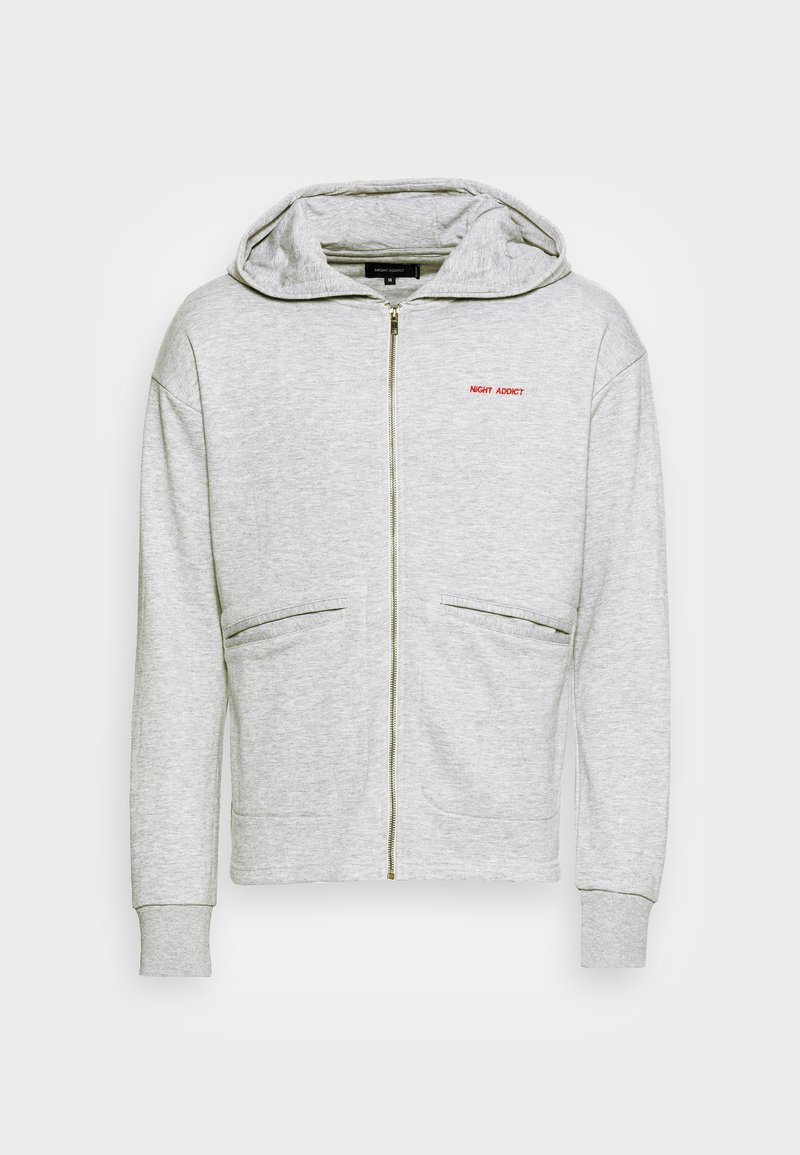 Night Addict HARPERD - Sweater met rits - grey/grijs - Zalando.nl
