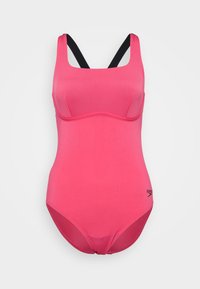 Speedo SUPPORT BANDED - Costume da bagno - raspberry fill/rosso ...