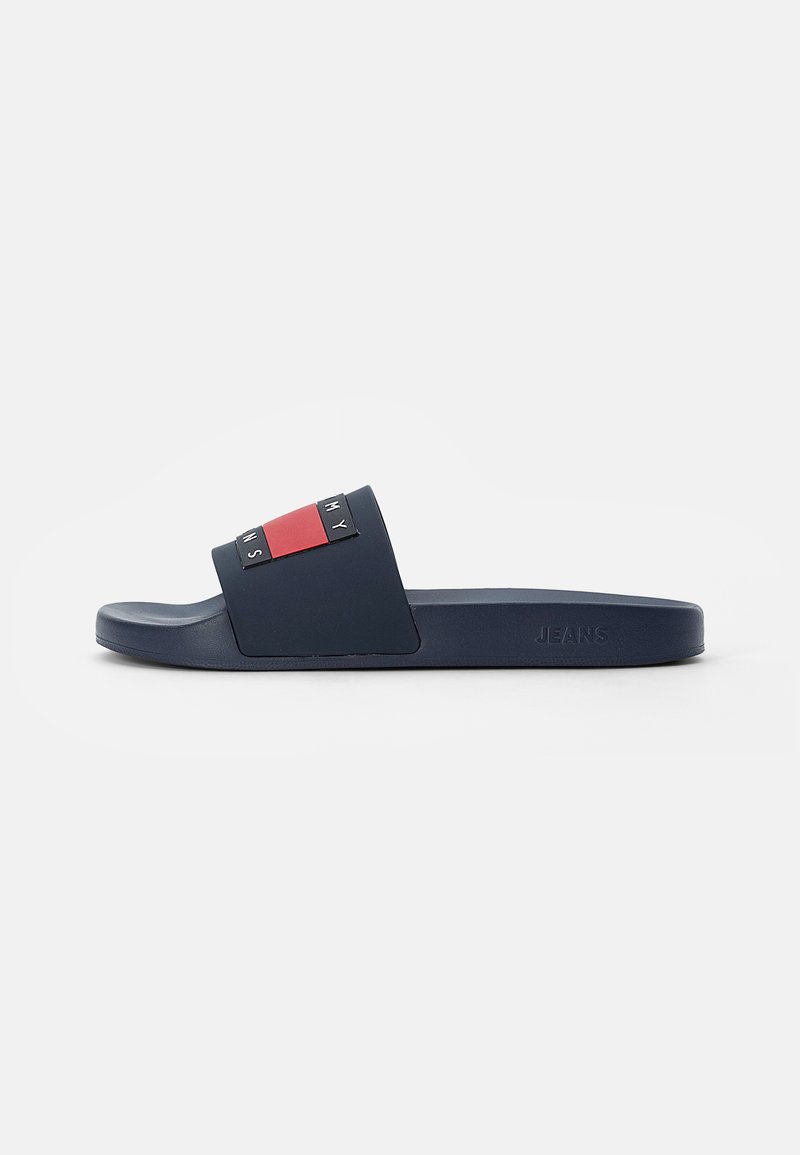 Tommy Jeans MENS FLAG POOL SLIDE - Mules - twilight navy/blue - Zalando.ie