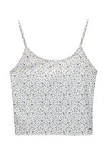 PULL&BEAR STRAPPY FLORAL - Top - white/weiß - Zalando.ch